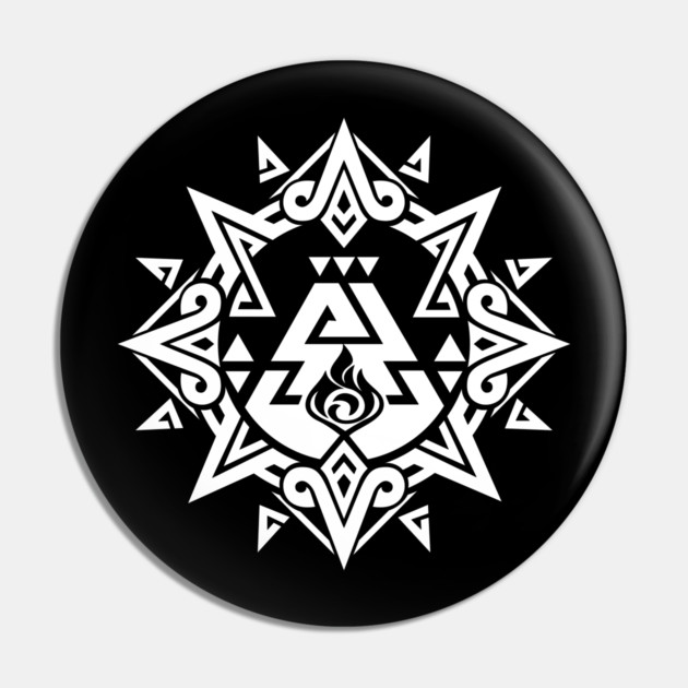 Genshin Impact Natlan Emblem - White Version - Genshin Impact - Pin ...