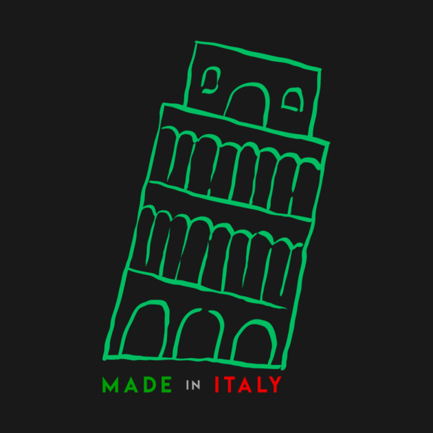 The Leaning Tower of Pisa - Italy - T-Shirt | TeePublic