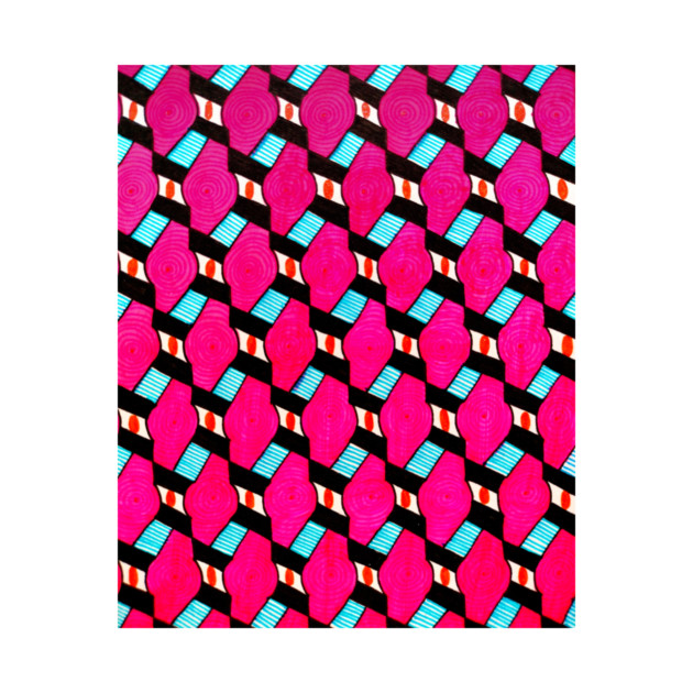 Bold Abstract Geometric Pattern with Vibrant Pink Shapes and Graphic ...