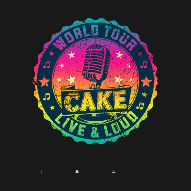 Cake Band Tour Badge - Cake Band - T-Shirt | TeePublic
