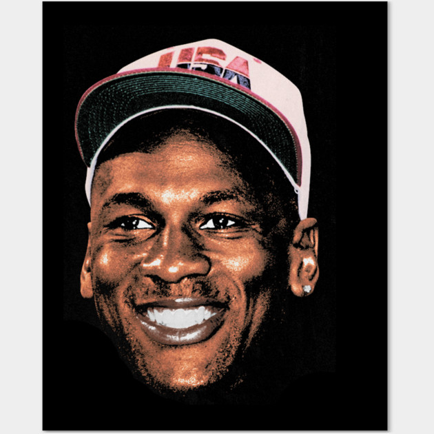 Michael Jordan 1992 Olympic Big Face - Michael Jordan - Posters and Art ...
