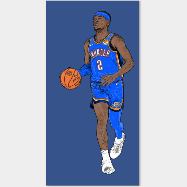 coloring pages of shai gilgeous alexander