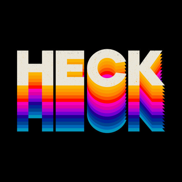 4 Letter Words - Heck - 4 Letter Words Heck - Pillow | TeePublic