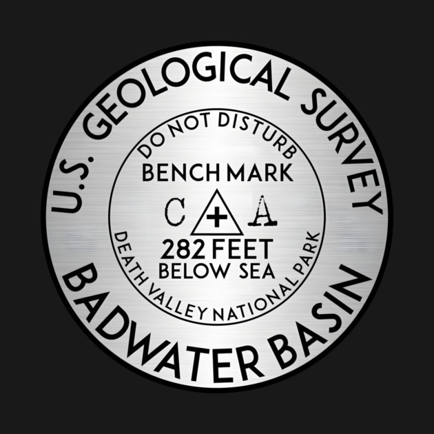 BADWATER BASIN DEATH VALLEY NATIONAL PARK GEOCACHING USGS CALIFORNIA ...