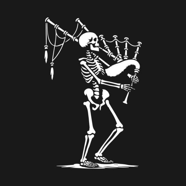 medieval bagpipe drawing