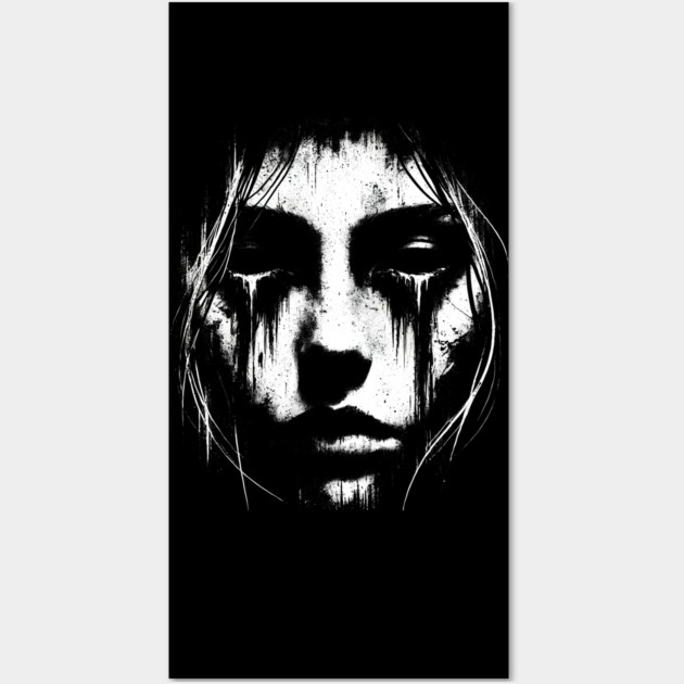 Crying Eyes Dark Art - Surreal Gothic Beauty - Crying Girl - Posters ...