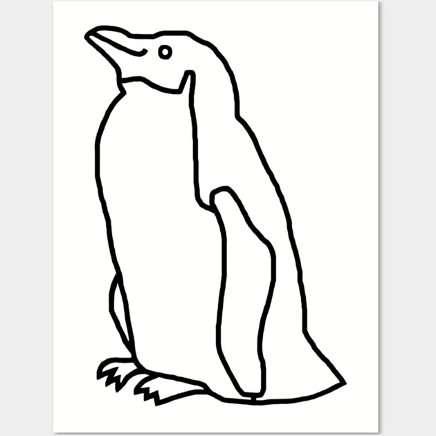 small penguin drawing