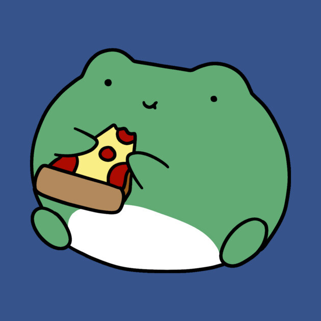 frog pizza cute