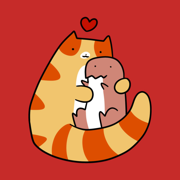 Tabby Loves T-rex - T Rex - T-Shirt | TeePublic