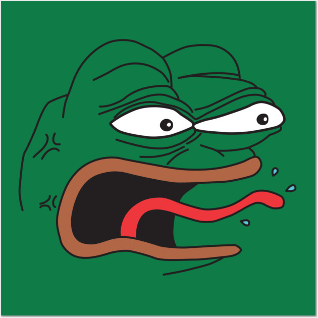 angry pepe frog