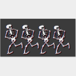 silly skeleton dance