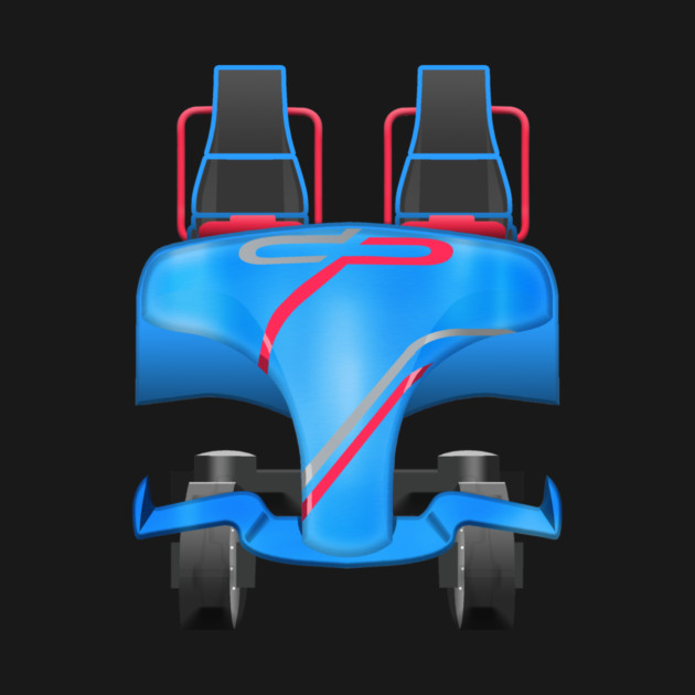 Top Thrill 2 blue train (unofficial) - Top Thrill 2 - T-Shirt | TeePublic