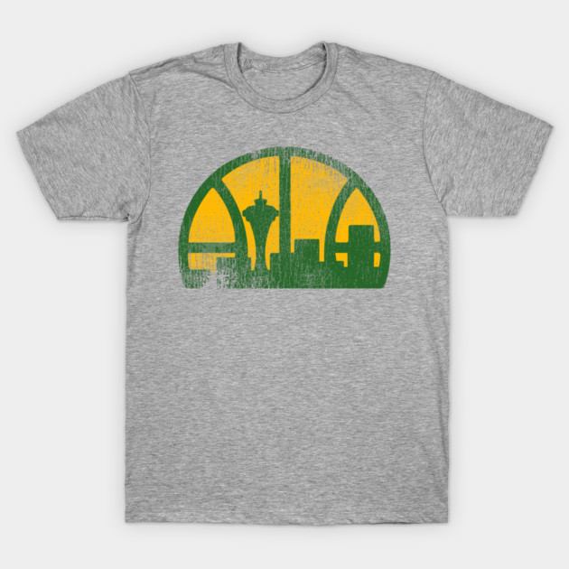 Seattle Supersonics Vintage Distressed Basketball - Seattle Supersonics ...