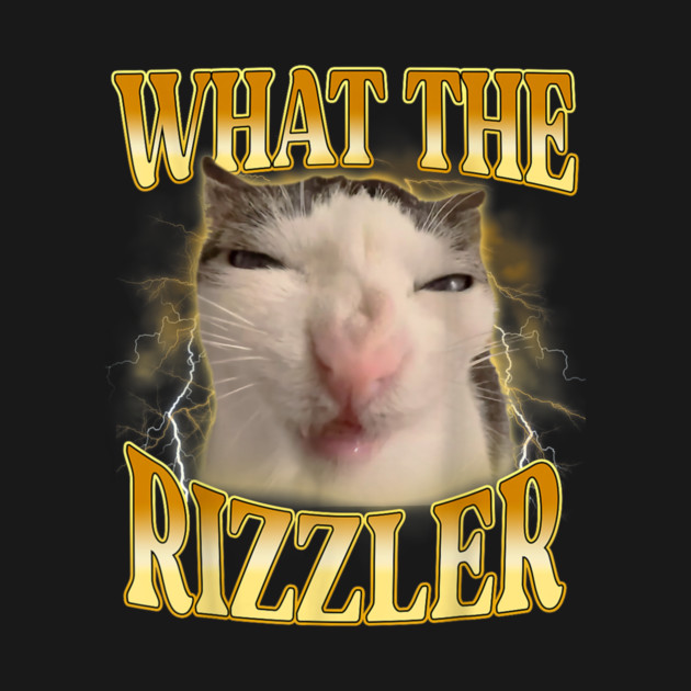 What The Rizzler Cat & Cute Meme - What The Rizzler Cat - T-Shirt ...