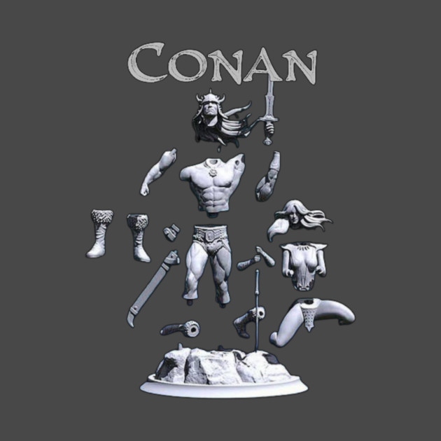 Conan the barbarian 3d print design - Conan The Barbarian - T-Shirt ...