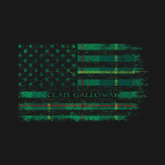 Clan Galloway Green Scottish tartan US flag Scotland - Scotland Clan ...