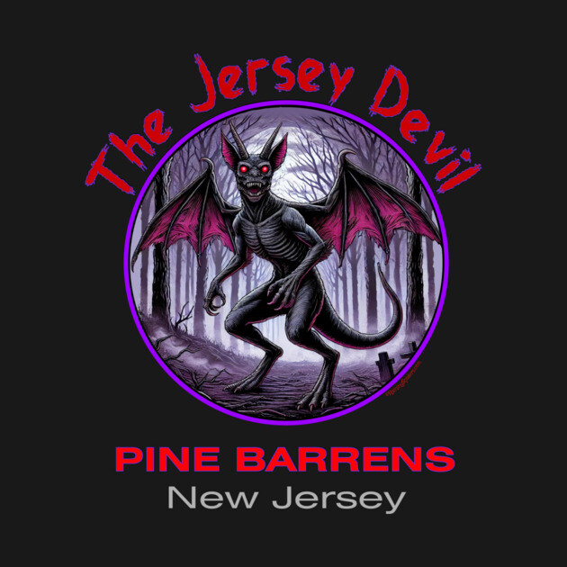 The Jersey Devil - Pine Barrens, New Jersey - New Jersey - T-Shirt | TeePublic