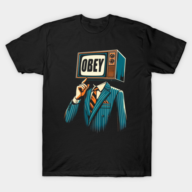 obey design t shirt