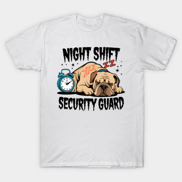 Bull Mastiff – Night Shift Security Guard - Bull Mastiff - T-Shirt ...