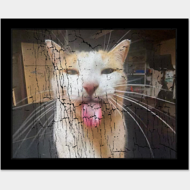 vintage Silly Bleh Cat Meme - Cat Meme - Posters and Art Prints | TeePublic