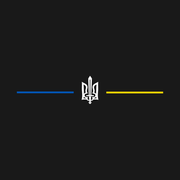 Ukraine Trident Symbol with Sword - Ukrainian Tryzub - T-Shirt | TeePublic