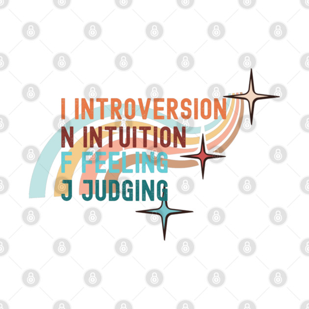 Retro INFJ Stellar Stars - Retro Infj - T-Shirt | TeePublic