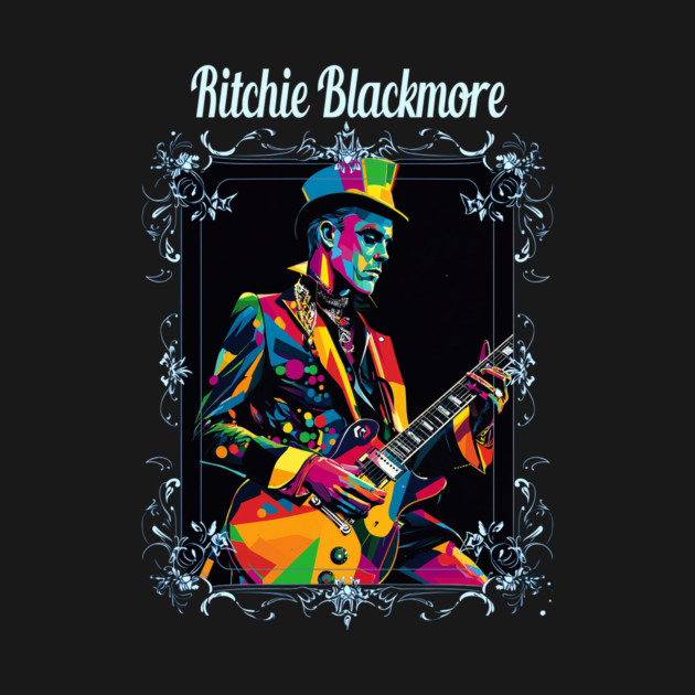 RITCHIE BLACKMORE MUSICIAN FAN ART - Ritchie Blackmore Musician Fan Art - T-Shirt | TeePublic
