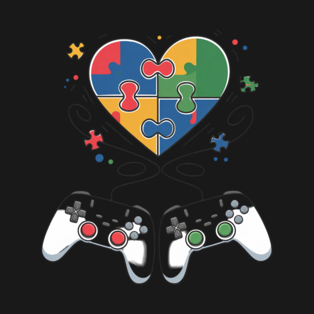 Autistic Gamer Autism Awareness Month Video Gaming Cute - Autistic ...