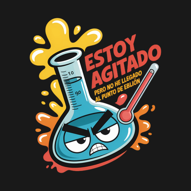 Chemistry Humor Science Agitated Flask - Chemistry Humor - T-Shirt ...