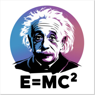 albert einstein e mc2 poster