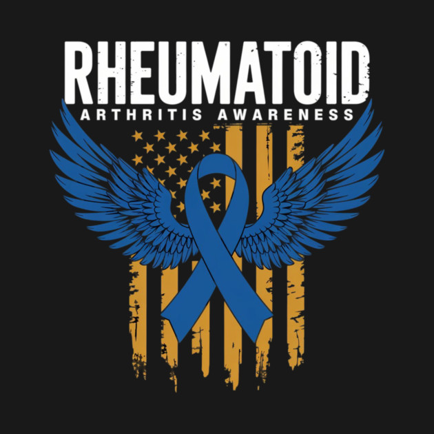 Rheumatoid Arthritis Awareness Ribbon Flag - Ribbon Flag - T-Shirt ...