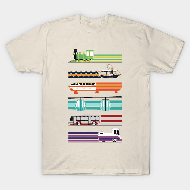 Magical Transportation - Disney World - T-Shirt | TeePublic