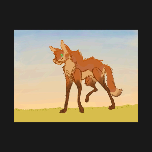 Lone Cute Ember - Wolf - Wolf - T-Shirt | TeePublic