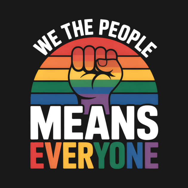 LGBT US Flag We the People Gay Pride Month Rainbow Equality - Lgbt ...