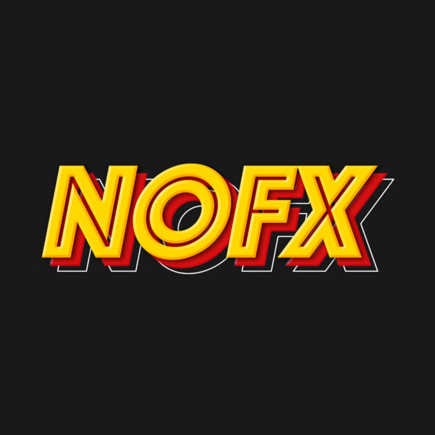 NOFX band merch typography design - Nofx - T-Shirt | TeePublic