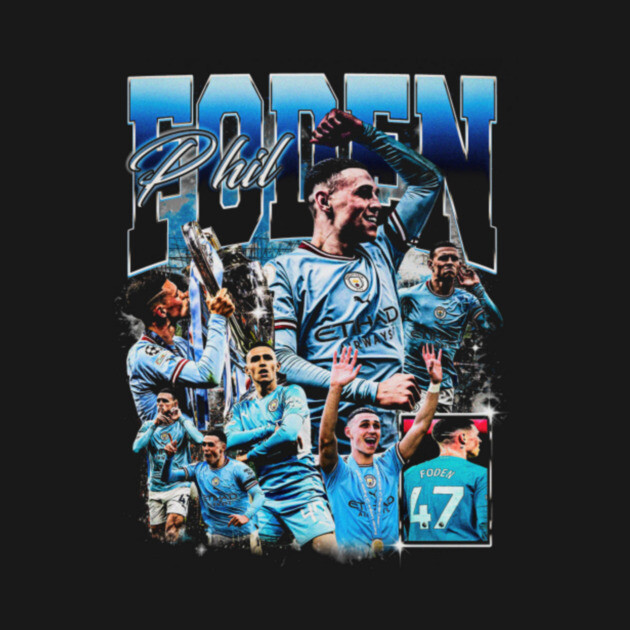 Phil Foden Retro Bootleg - Phil Foden - T-Shirt | TeePublic