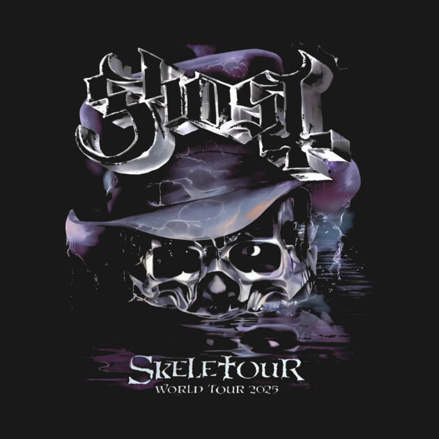 Ghost Skeletour World Tour 2025 - Ghost - T-Shirt | TeePublic