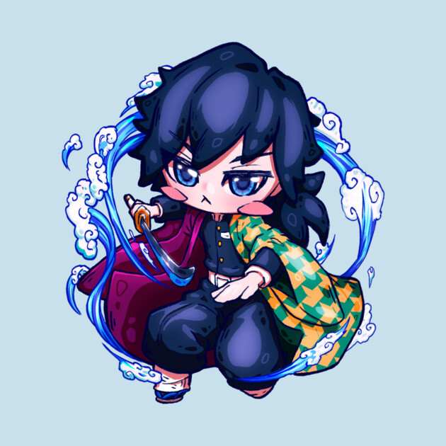 Giyuu Tomioka Chibi – Water Hashira Demon Slayer Fanart - Tomioka - Pin ...