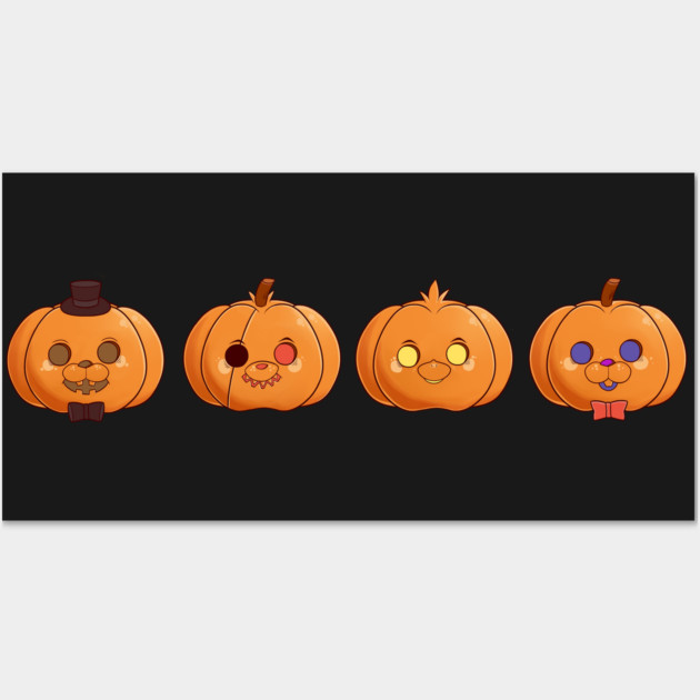 Five Nights at Freddy's Pumpkins - Fnaf - Posters and Art Prints ...