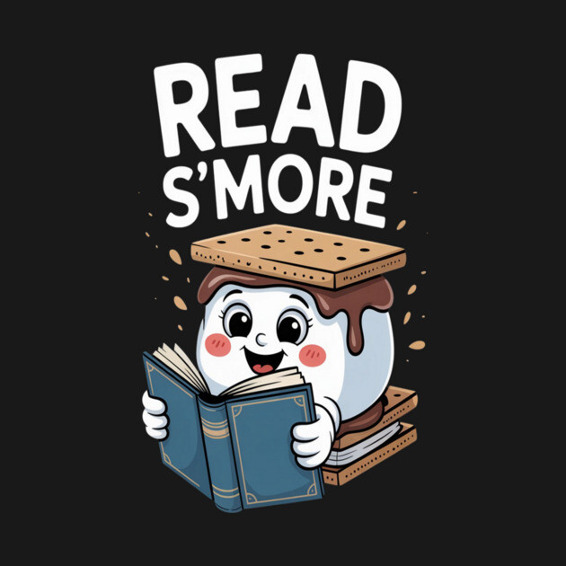 Read S'more Books Camping Bookworm Boy Librarian Smores - Read Smore ...