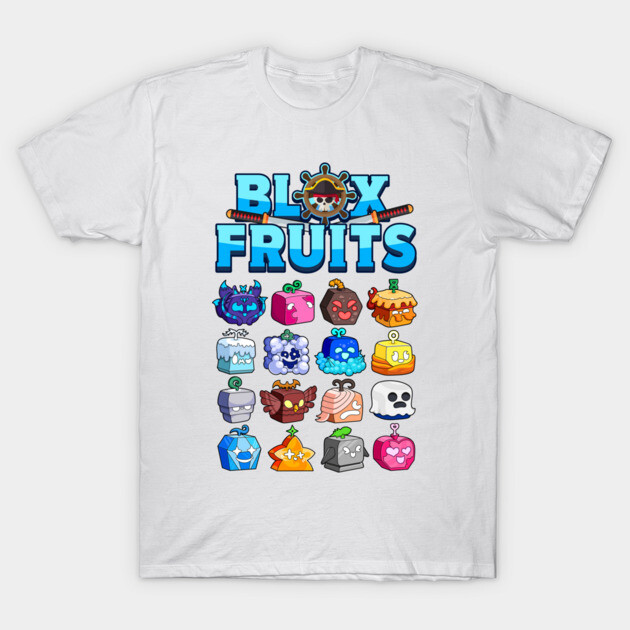 Blox Fruits All Characters - Blox Fruits - T-Shirt | TeePublic
