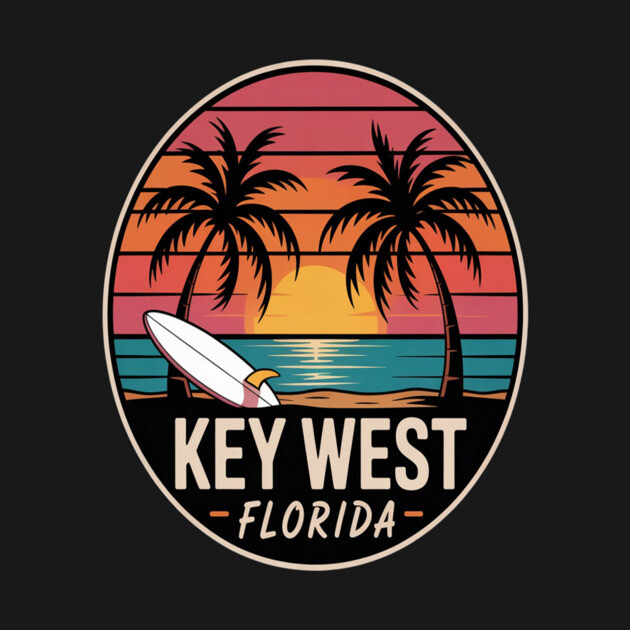 Key West Florida Beach Palm Trees Summer Vacation Surfing - Key West ...