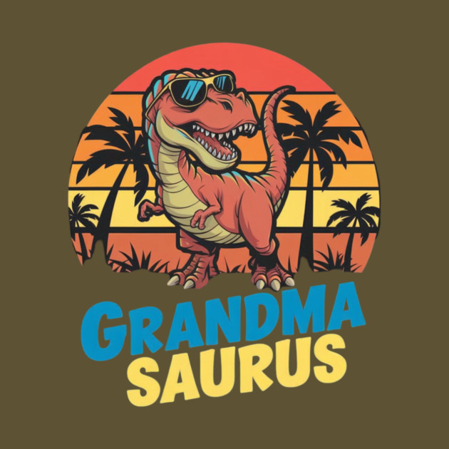 Grandmasaurus T Rex Dinosaur Grandma Saurus Family Matching ...