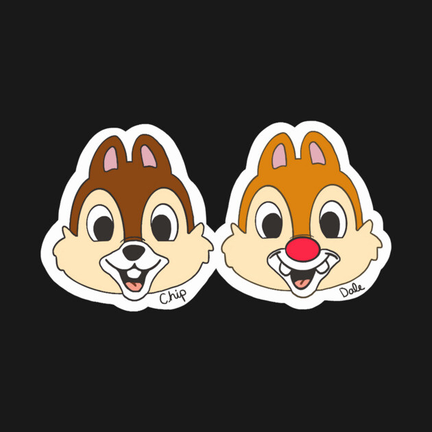 Chipmunk Rescue Rangers Crew - Chip And Dale - T-Shirt | TeePublic