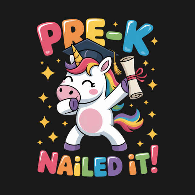 Pre-K Graduation Dabbing Unicorn Nailed it Pre Kindergarten ...