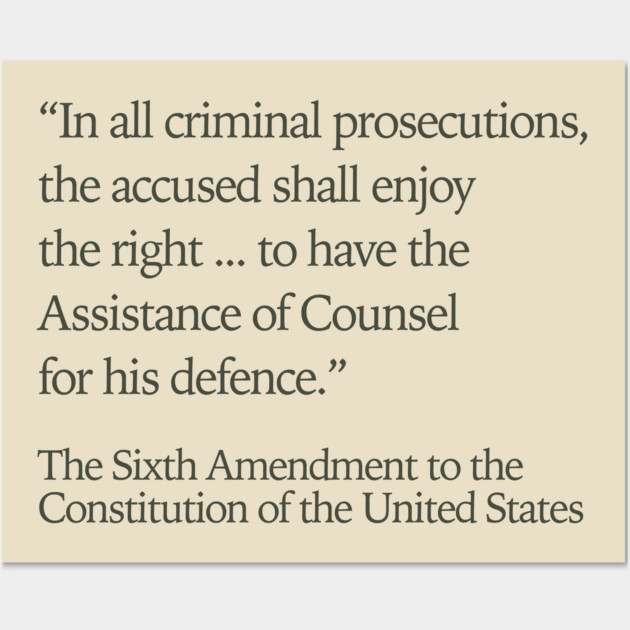 6th amendment poster examples