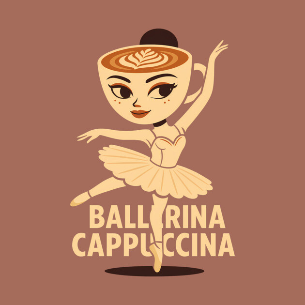 Ballerina Cappuccina – Italian Brainrot Meme - Italian Brainrot - Socks ...