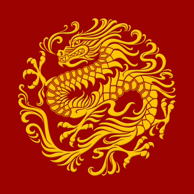 chinese dragon pattern design