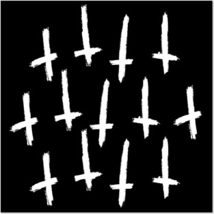 upside down cross poster