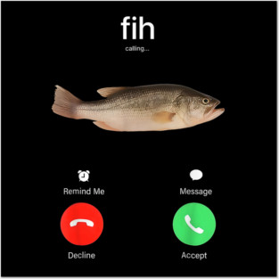 Fih Fish Meme Posters and Art Prints for Sale | TeePublic